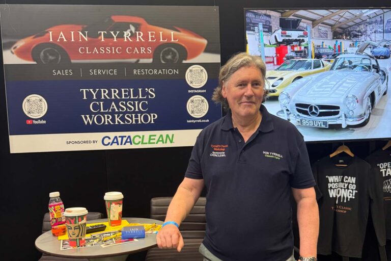 Cataclean and Iain Tyrrell joined forces at the Classic Motor Show